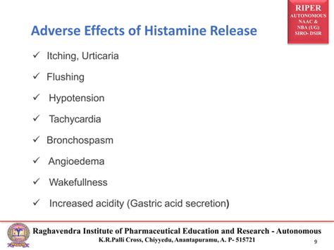 Histamine And Antihistamine Pptx Allergies Diseases And Conditions