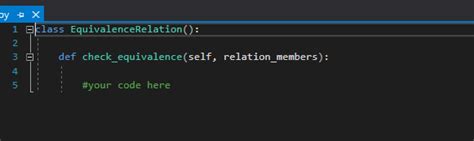 Solved Part Two Coding 10 Points An Equivalence Relation