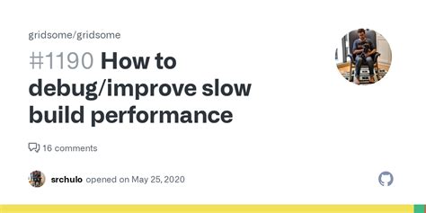 How To Debugimprove Slow Build Performance · Issue 1190 · Gridsome
