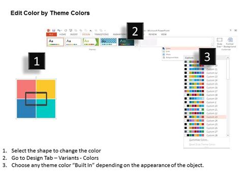 four staged text boxes business icons flat powerpoint design