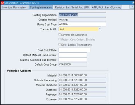 Oracle Applications Opm Oracle Process Manufacturing Setups Training Manual