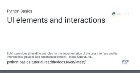 Ui Elements And Interactions Python Basics 25 1 0