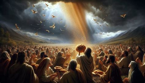 Manna From Heaven Stock Illustration Illustration Of Gather 367589159