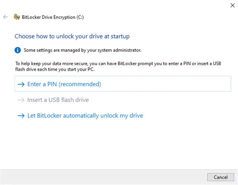 How To Enable Pre Boot Bitlocker Startup Pin On Windows With Intune Modern It Cloud Workplace