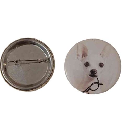 خرید و قیمت 2 عدد پیکسل سوزنی دایره ای گرد طرح سگ شیواوا سفید گوش تیز