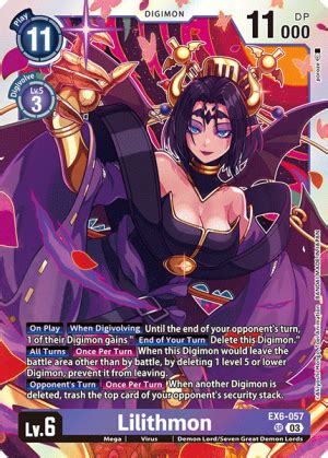 Lilithmon Digimoncard