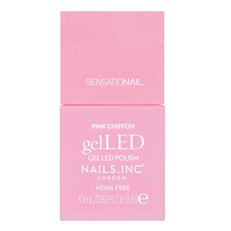 Nailsinc X Sensationail Gelled Gel Nail Polish Pink Chiffon Rose