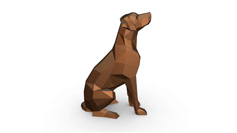 stl file rhodesian ridgeback 🎨 obj ・3d printing model to download・cults