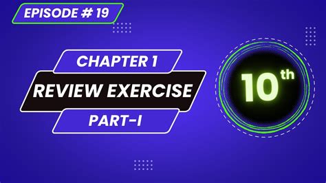 Review Exercise Part 1 Chapter 1 Episode 19 Easy Learn