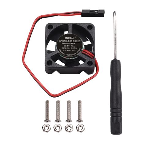 Raspberry Pi Fan Pcb Pi Pi Model B B Micro Cooling Fan X X Mm With Screws Brushless Dc