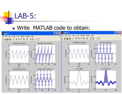 Lab 5 Lab 5 Signals And Systems Lab 5 Write Matlab Code To