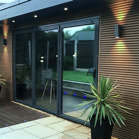 Slatted Walnut Brown Composite Cladding End Piece 2200 X 4925 X