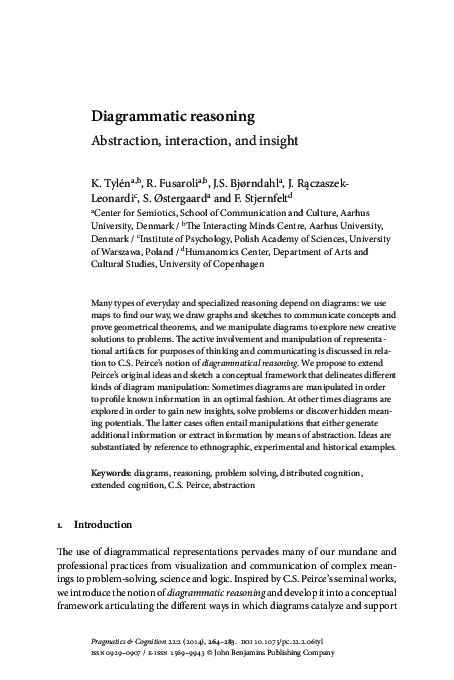 Pdf Diagrammatic Reasoning