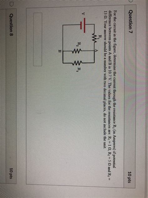 Solved Question 6 10 Pts For The Circuit In The Figure