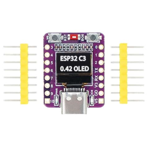 Placa Oled Esp32 C3 Com Módulo 0 42 Polegadas Wifi Bluetooth Usb Tipo C Zx Placas Achei