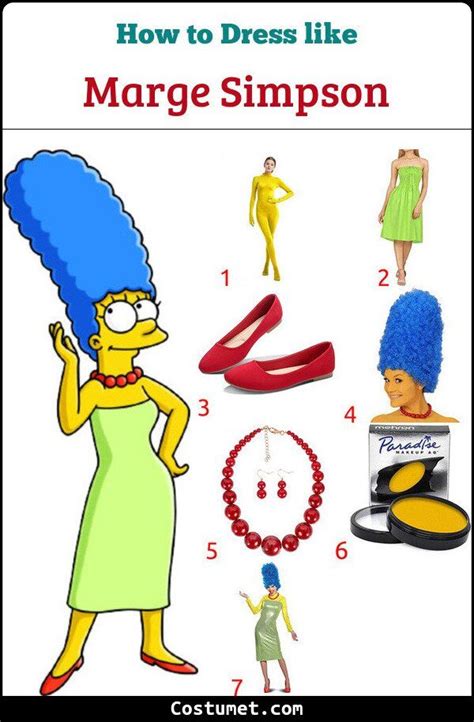 Marge Simpson Kostyme Outfit Marge Simpson Dames Feestkleding Nl