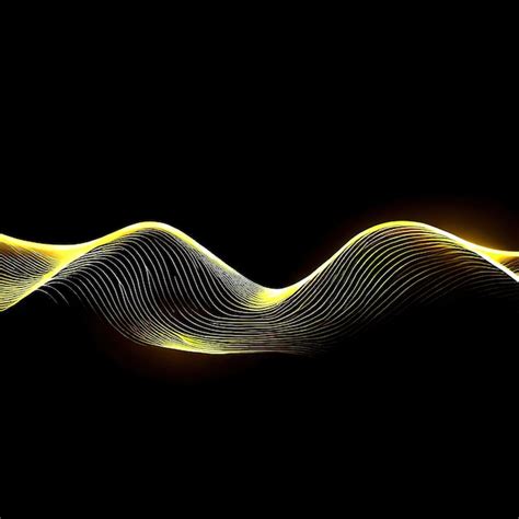 Premium Photo Vector Wave Lines Smooth Flowing Dynamic Gold Gradient Light