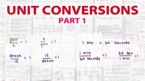 Dimensional Analysis Aka Unit Conversions For Mcat Chemistry And Physics Dimensional Analysis