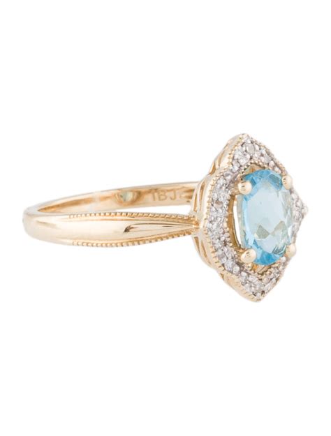 Ring 14k Diamond Butterfly Cocktail Ring Rhodium Plated 14k White