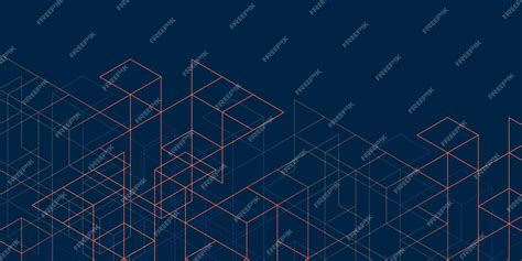 Premium Vector Technology Background Geometric Lines