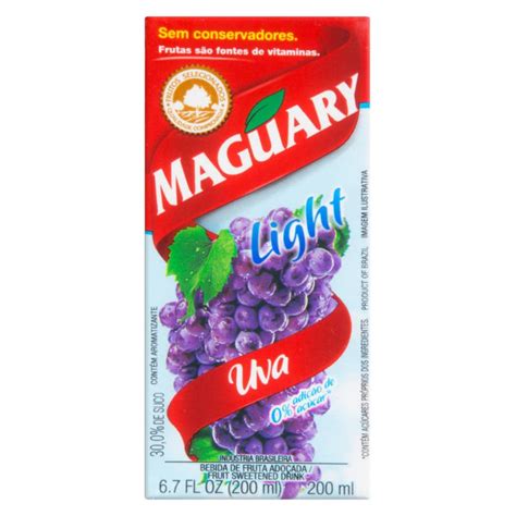 Bebida com Suco Maguary Uva Light 200ml