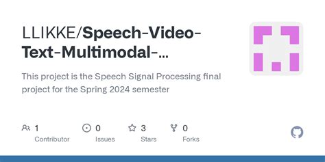 Github Llikke Speech Video Text Multimodal Emotion Recognition This