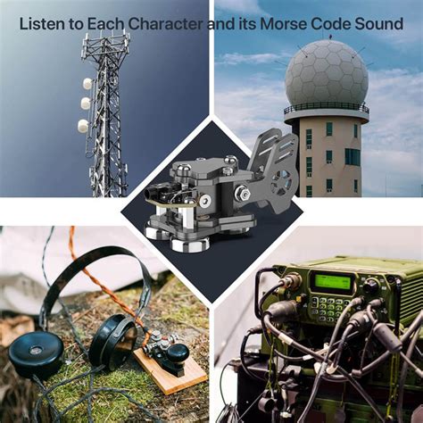 Morse Code Key Double Paddle Automatic Cw Key 3 5mm Stereo For