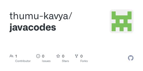 Github Thumu Kavyajavacodes