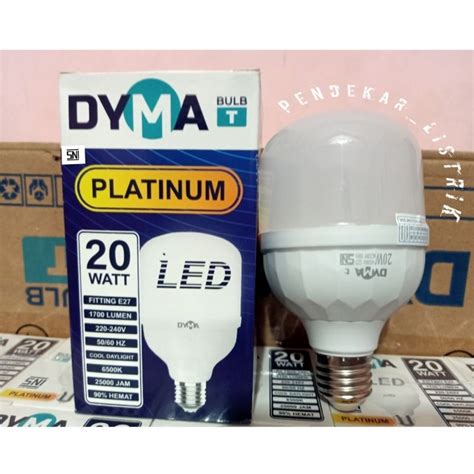 Jual Lampu Led T Bulb Dyma W Nyala Terang Kelas Platinum Premium Bodi Besar Shopee Indonesia