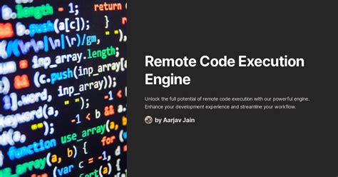 Remote Code Execution Engine