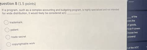 Solved 2uestion 8 1 5 ﻿points If A Program Such As A