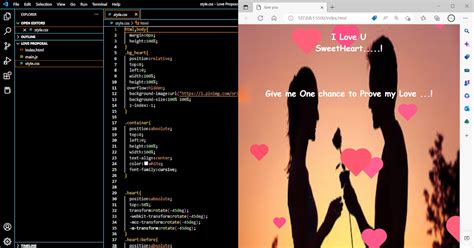 Love Proposal Using Html Css And Js Supotronix