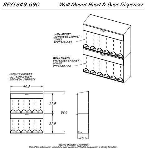 Wall Mount Hood And Boot Cabinet Rey1349 690 Reytek
