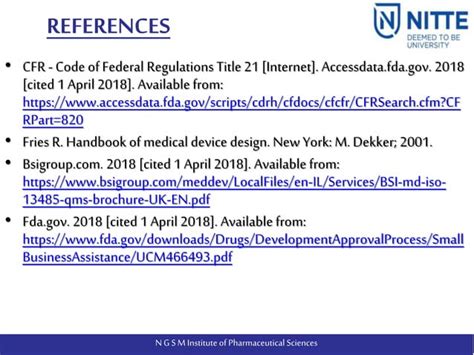 Quality System Requirements 21 Cfr Part 820 And Labelling Requirements For Medical Devices 21