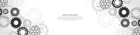톱니바퀴와 기어 휠 메커니즘이 있는 웹 사이트 헤더 또는 배너 디자인 디지털 기술 및 엔지니어링 설계를 위한 개념과 아이디어 기계 공학의 추상적 기술적 배경 0명에 대한
