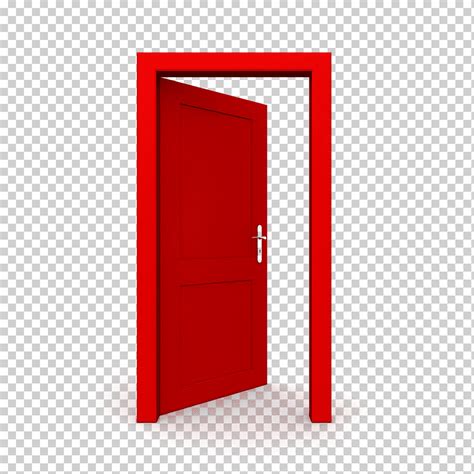 Puerta Roja De Diseño Puerta Abierta ángulo Mueble Rectángulo Png Klipartz