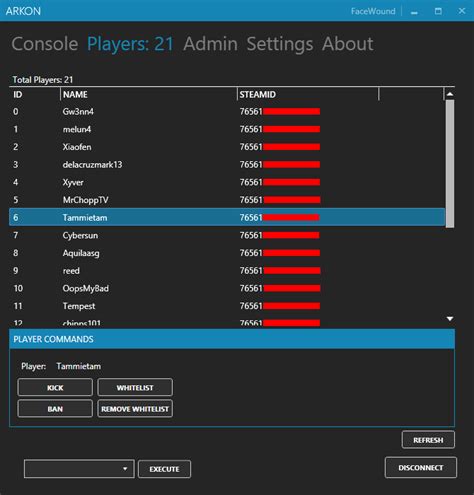Ark Survival Evolved RCON Server Tool ARKON Server Administration Tool Citadel Servers Wiki