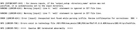 assura qrc extraction error custom ic design cadence technology