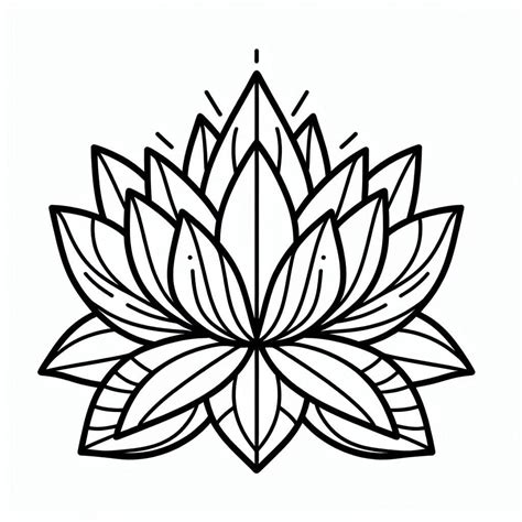 ภาพระบายสีดอกบัวพิมพ์ ดาวน์โหลด พิมพ์ หรือระบายสีออนไลน์ได้ฟรี