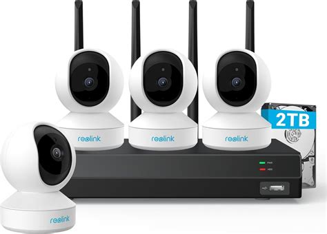 Reolink 12ch Wifi Camera System 4pcs E1 3mp Indoor Security Camera For Home