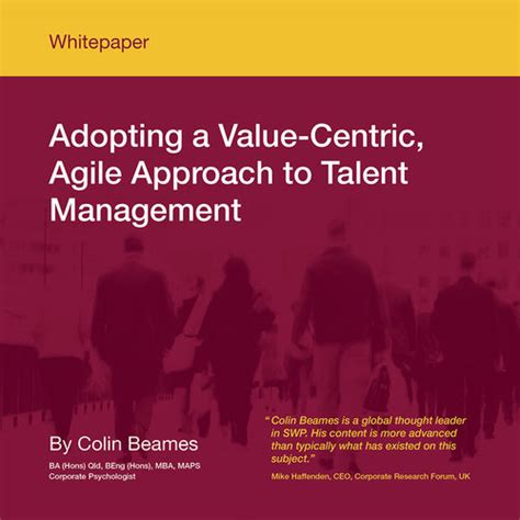 whitepaper adopting a value centric agile approach to talent