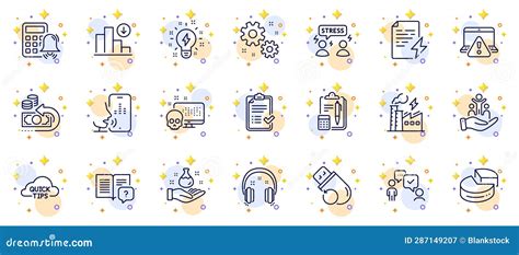 Outline Set Of Quick Tips Inclusion And Power Certificate Line Icons For Web App Pictogram