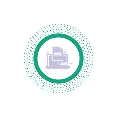 Coder Coding Computer List Paper Glyph Icon Vector Isolated