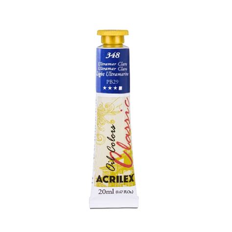 Tinta A Óleo Azul Ultramar Claro 20ml Acrilex Pintura Escorrega O Preço