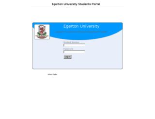 Access Studentportal Egerton Ac Ke Egerton University Student Portal