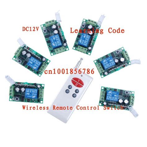 V Ch RF Wireless Switch Wireless Remote Control System Transmitter Receiver Toggle