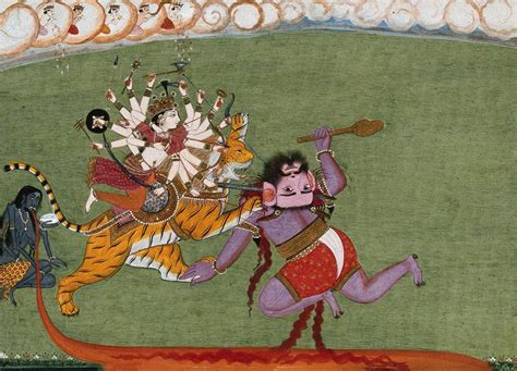 Buy Mahisauramardini Durga Slaying The Buffalo Demon Mahishasura By