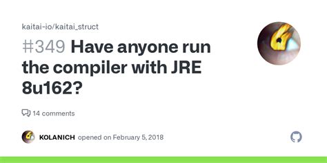 have anyone run the compiler with jre 8u162 · issue 349 · kaitai io