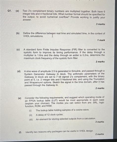 Solved A Two S Complement Binary Numbers Are Multiplied Chegg