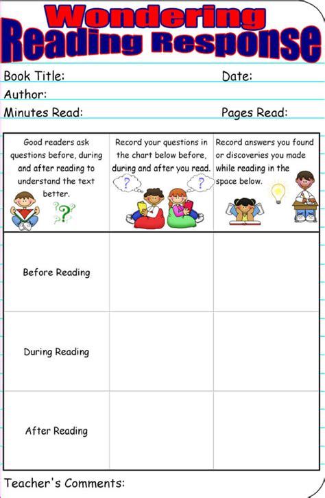 14 Free Reading Response Worksheet Templates Word PDF